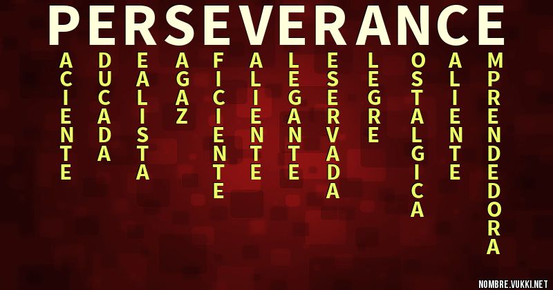 Qué significa perseverance