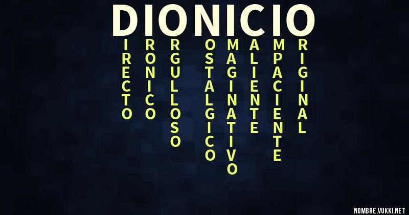 Qué significa diónicio