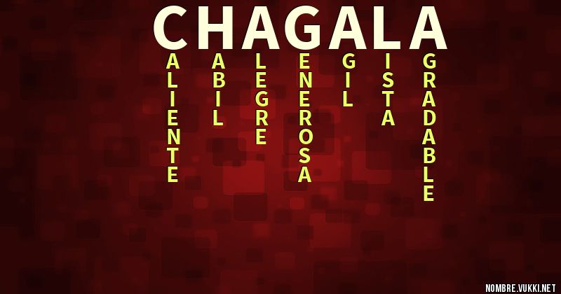 Qué significa chagala