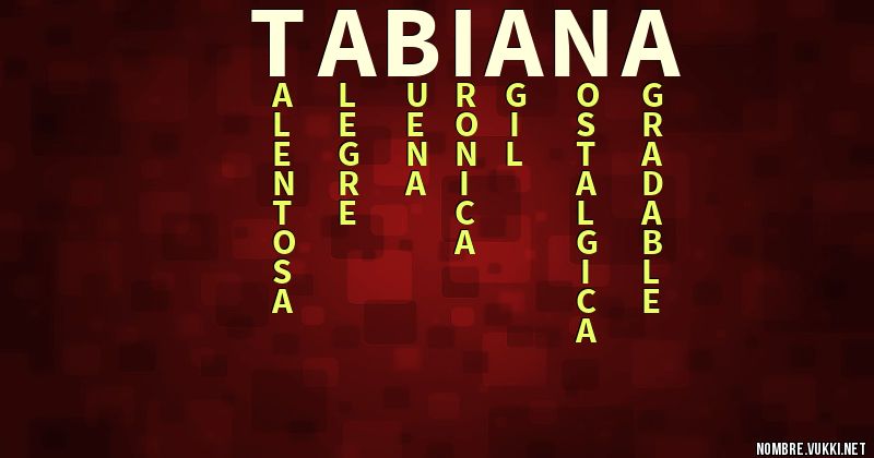 Qué significa tabiana