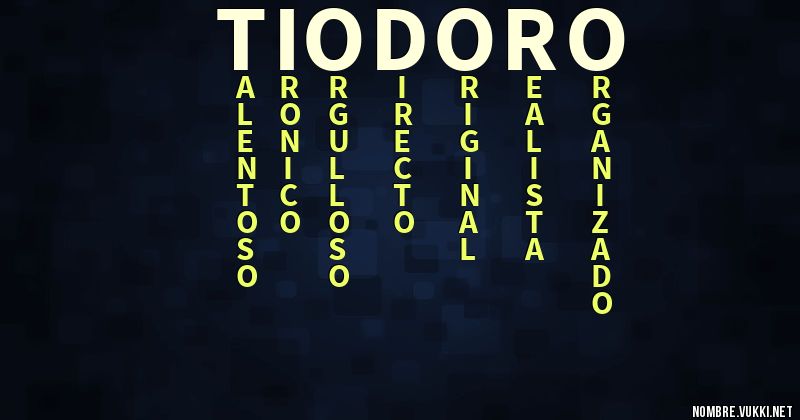 Qué significa tiodoro