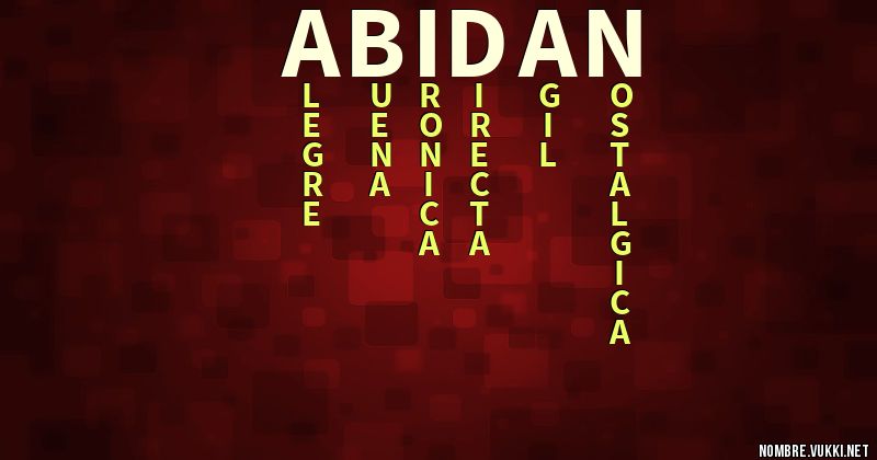 Qué significa abidan