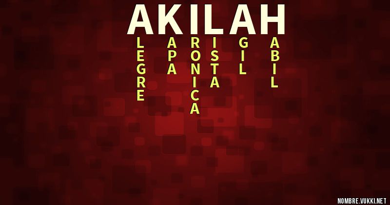 Qué significa akilah