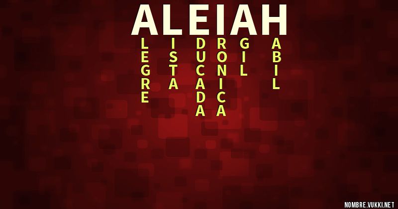 Qué significa aleiah