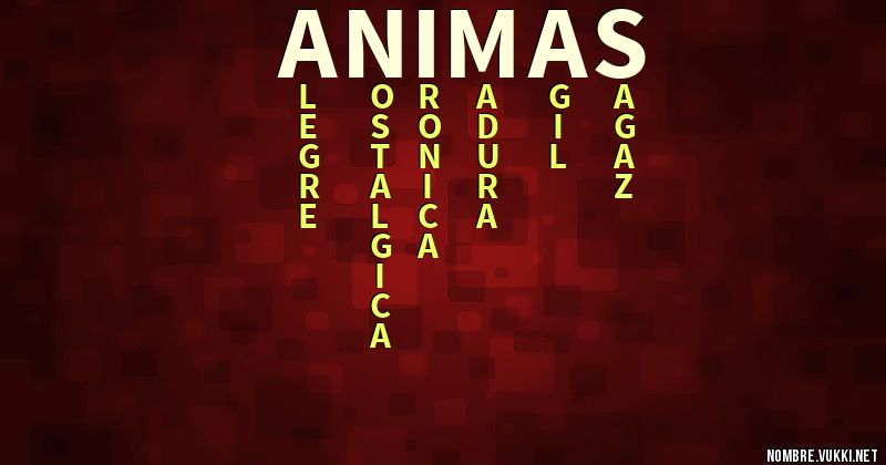 Qué significa animas