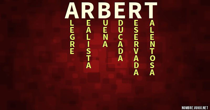 Qué significa arbert