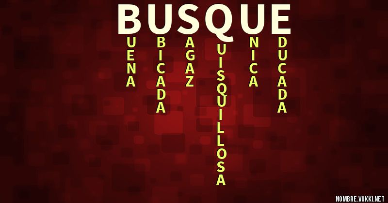 Qué significa busque