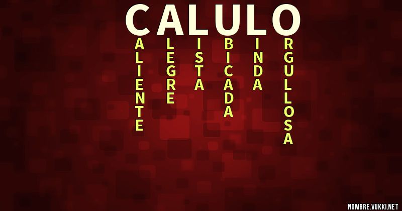 Qué significa calulo