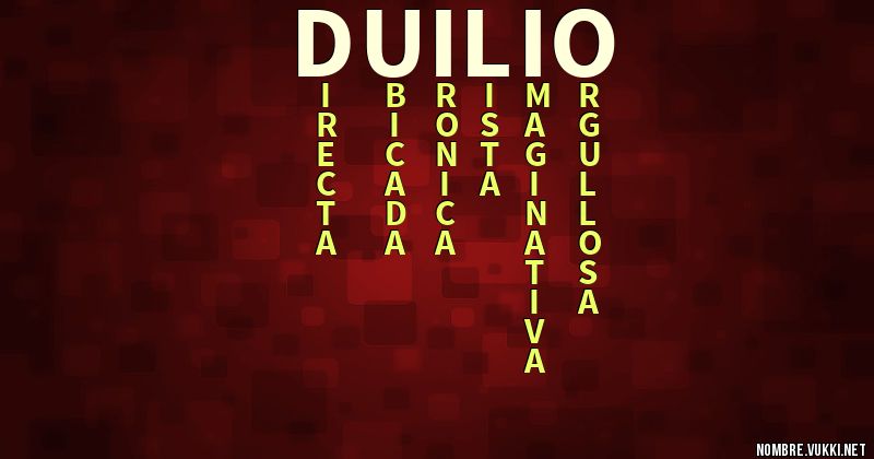 Qué significa duilio