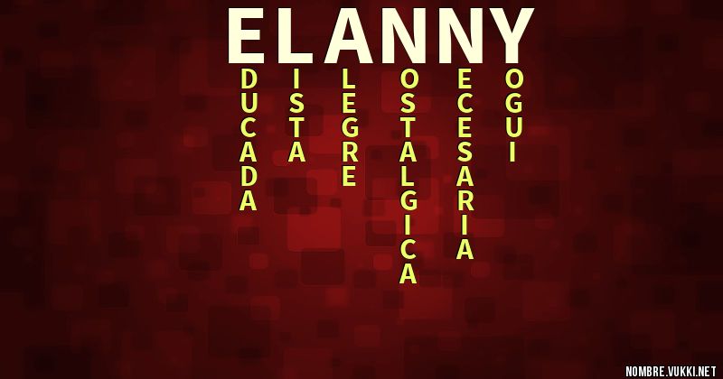 Qué significa elanny