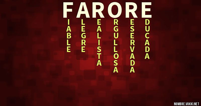 Qué significa farore