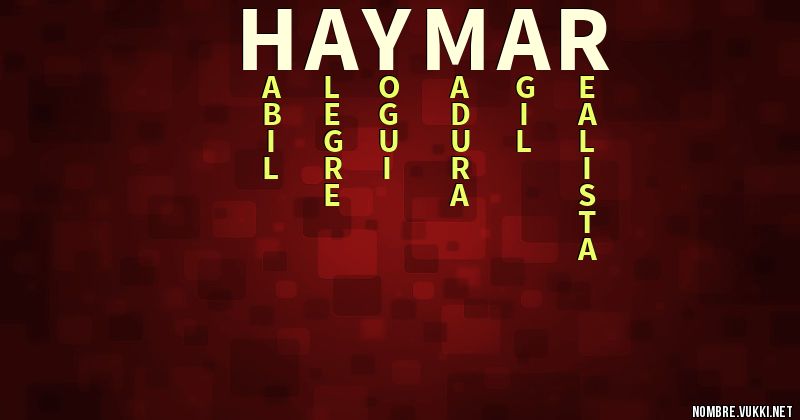 Qué significa haymar