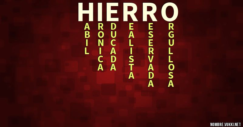 Qué significa hierro