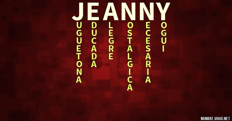 Qué significa jeanny