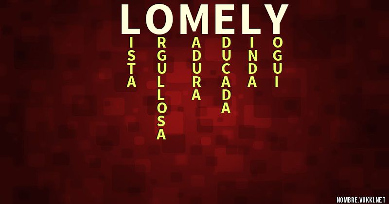 Qué significa lomely