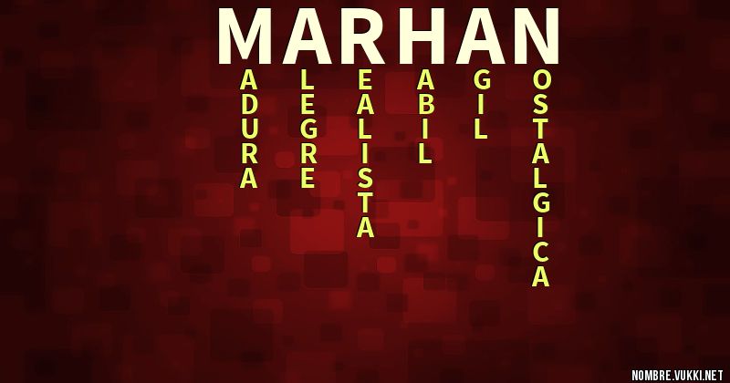 Qué significa marhan