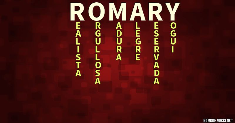 Qué significa romary