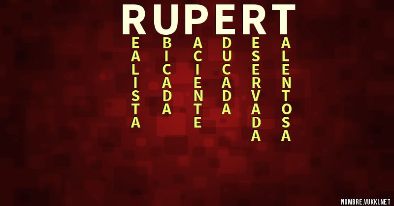Qué significa rupert