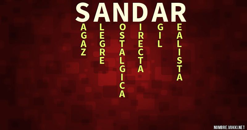 Qué significa sandar