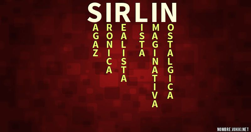 Qué significa sirlin