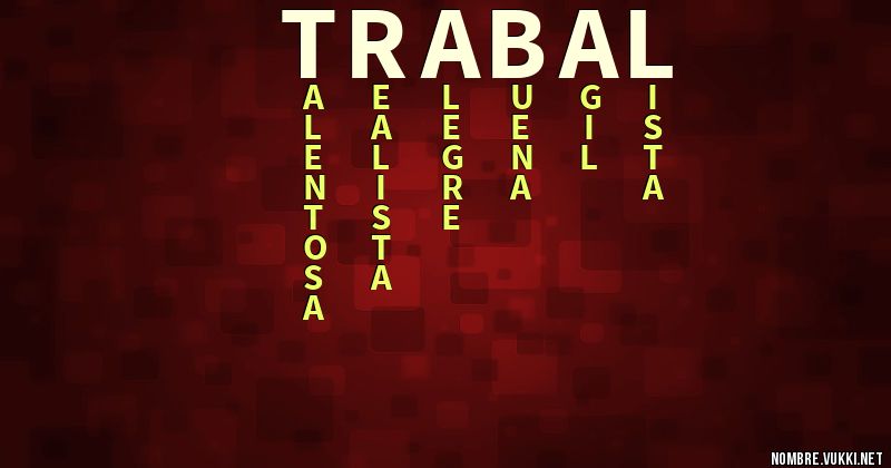 Qué significa trabal
