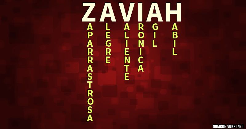 Qué significa zaviah