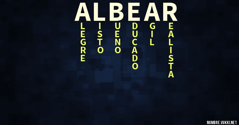 Qué significa albear