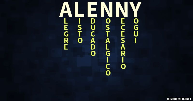 Qué significa alenny