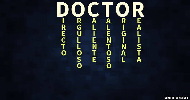 Qué significa doctor