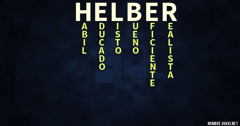 Qué significa helber