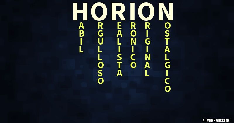 Qué significa horion