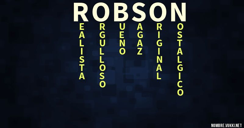 Qué significa robson