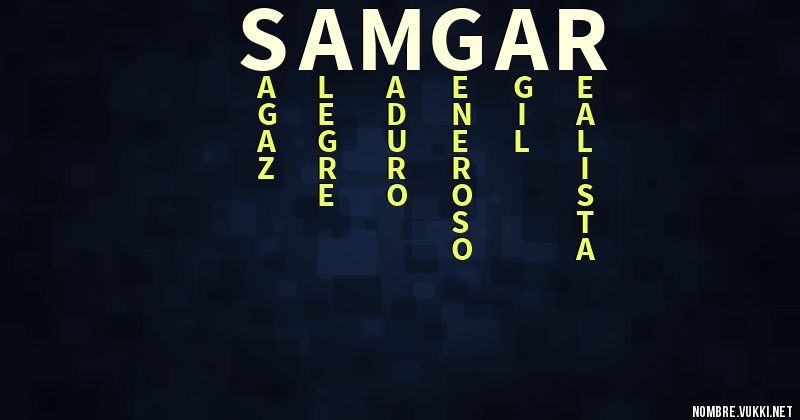 Qué significa samgar