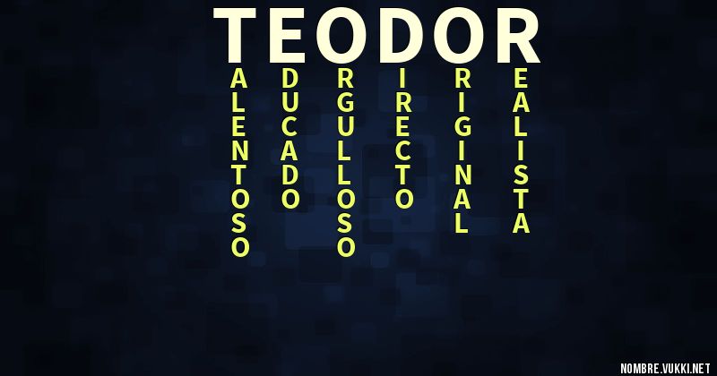 Qué significa teodor