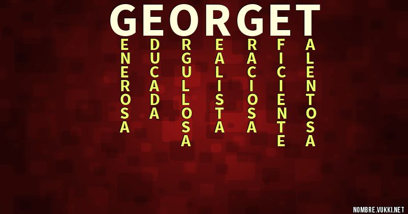 Qué significa georget