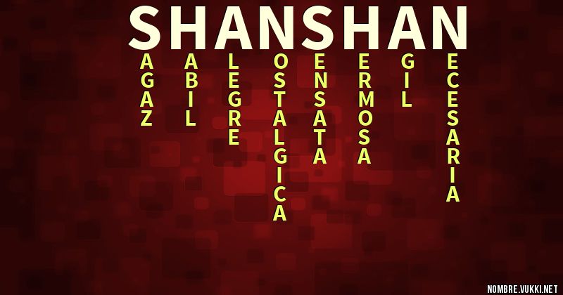 Qué significa shanshan