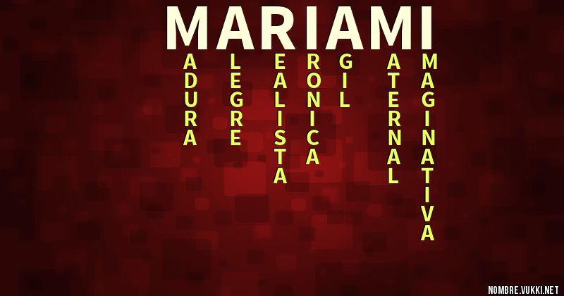 Qué significa mariami