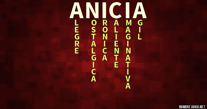 Qué significa anicia