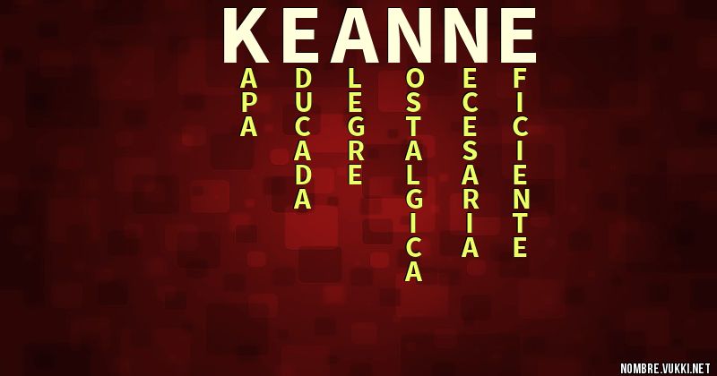 Qué significa keanne