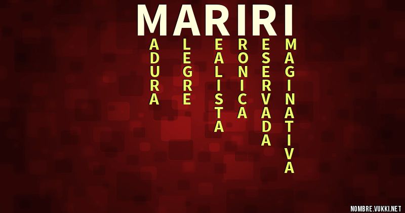 Qué significa mariri