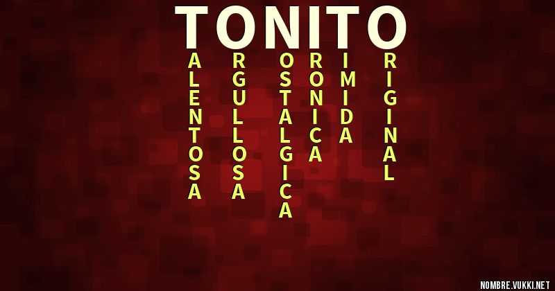 Qué significa toñito