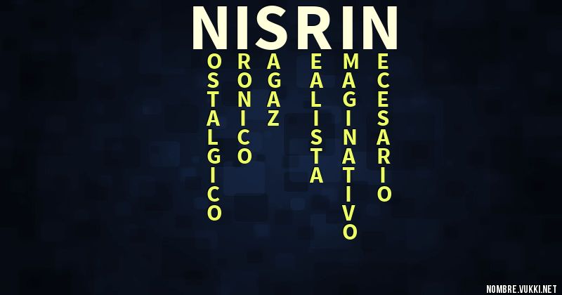 Qué significa nisrin