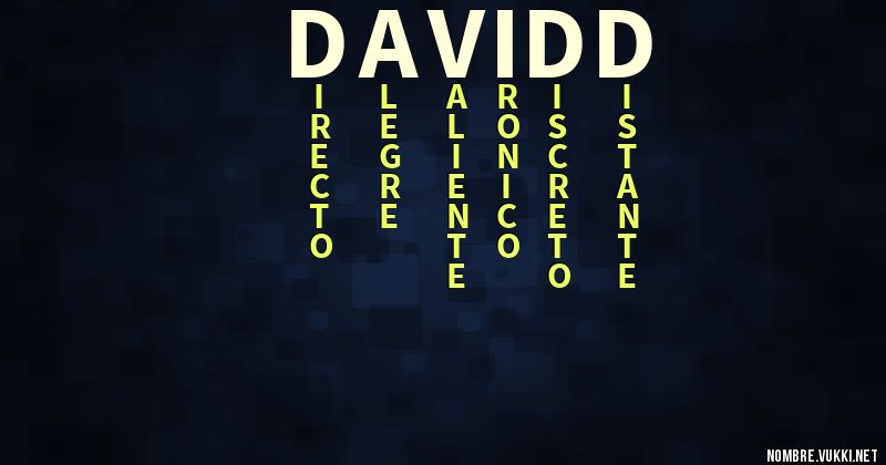 Qué significa davidd