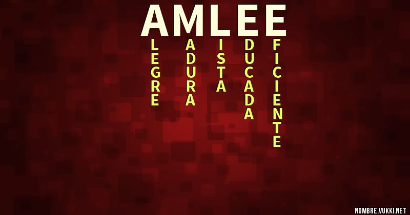 Qué significa amlee