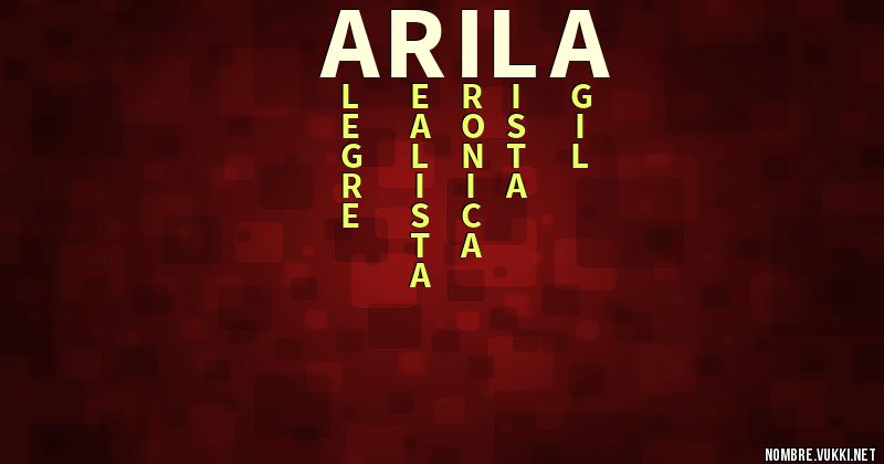 Qué significa arila
