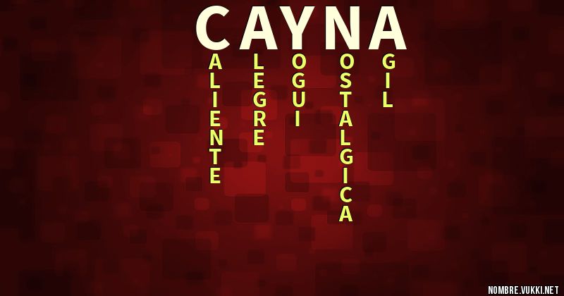 Qué significa cayna