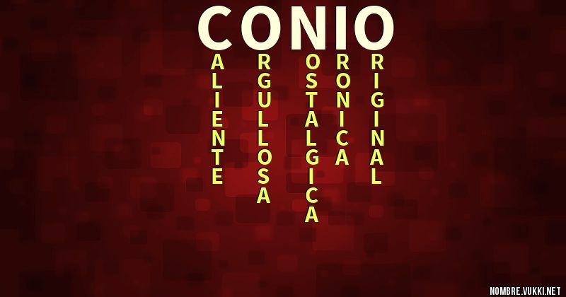 Qué significa conio