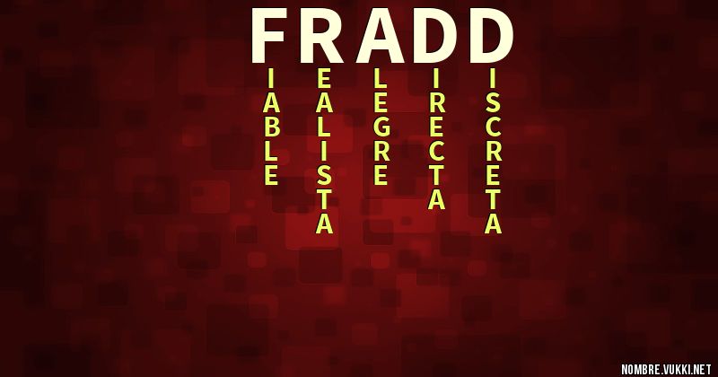 Qué significa fradd
