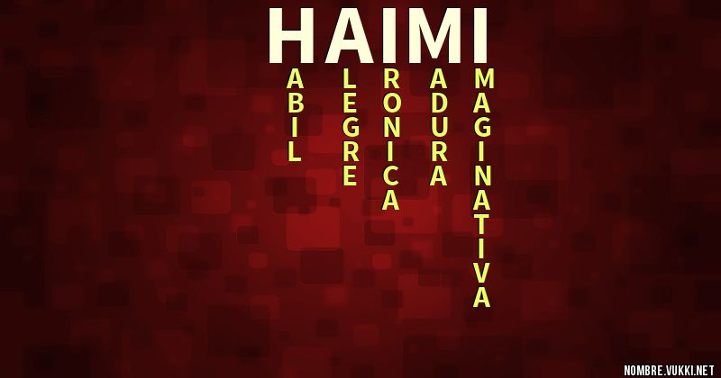 Qué significa haimi