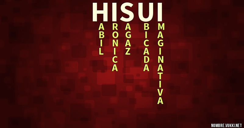Qué significa hisui